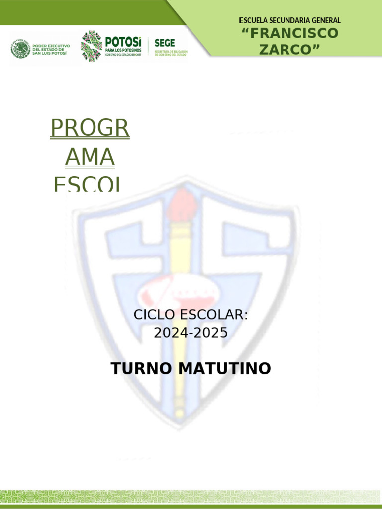 PMC Turno Matutino 2024-2025 Final Octubre | PDF | Escuelas | Maestros