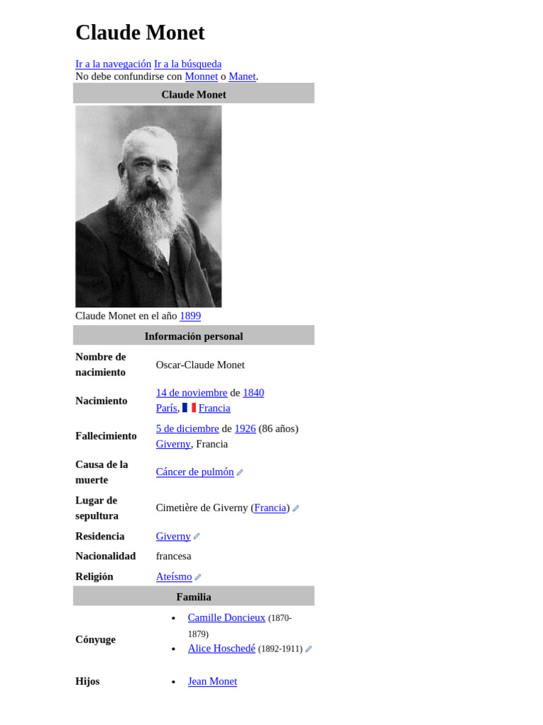 Claude Monet | PDF | Claude Monet | Impresionismo