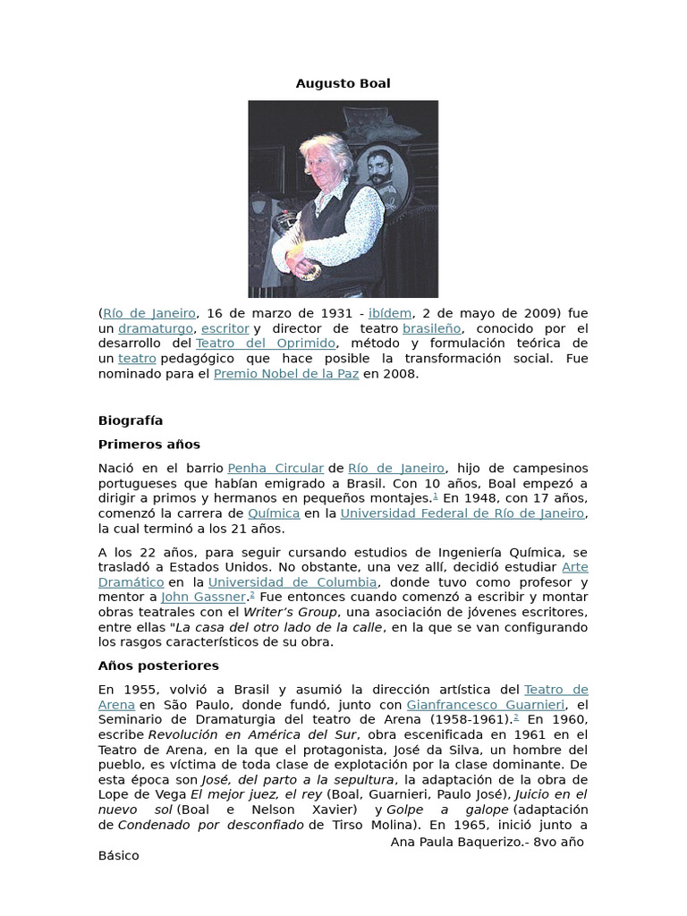 Augusto Boal | PDF | Teatro