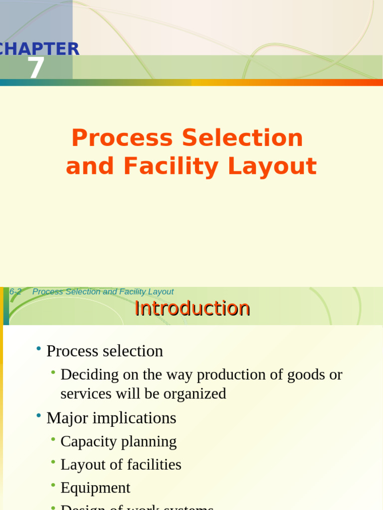 7 Process Selection Facility Layout 2 | PDF | Automation | Computer ...