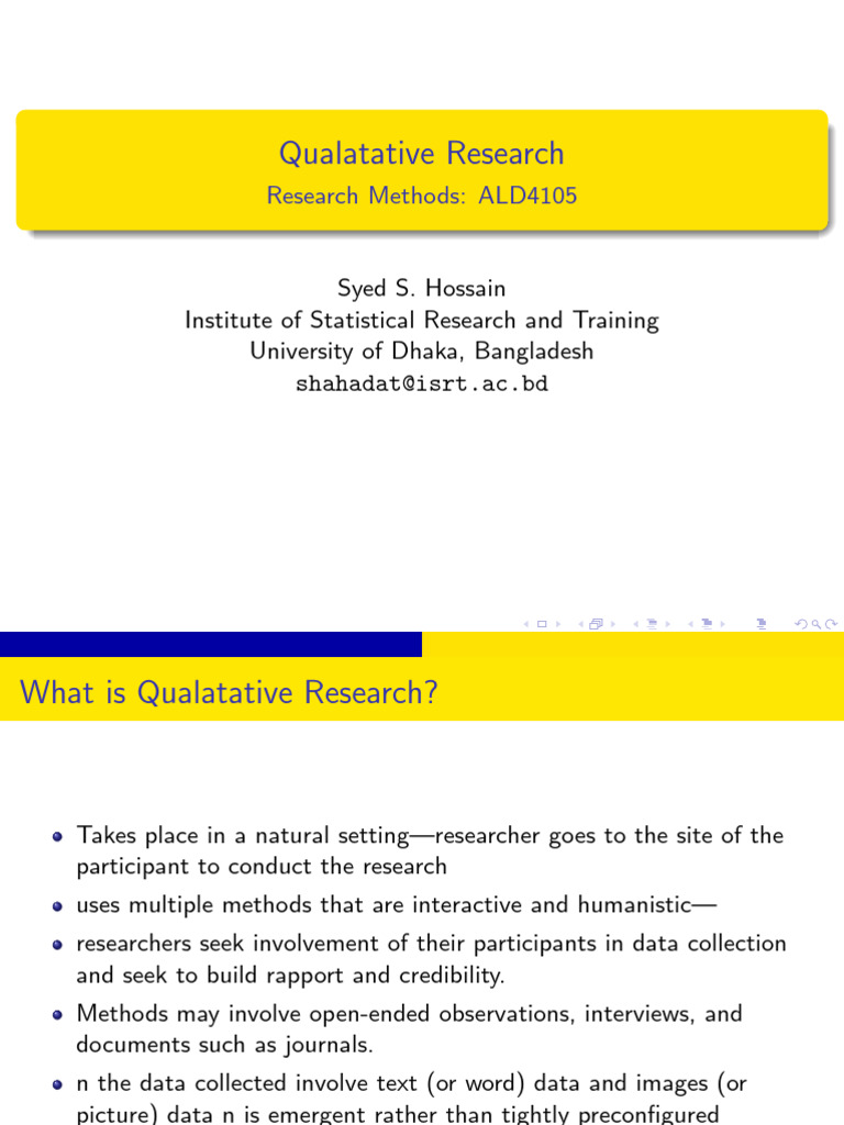 Research Methods (Qualitative Research) | PDF | Focus Group ...