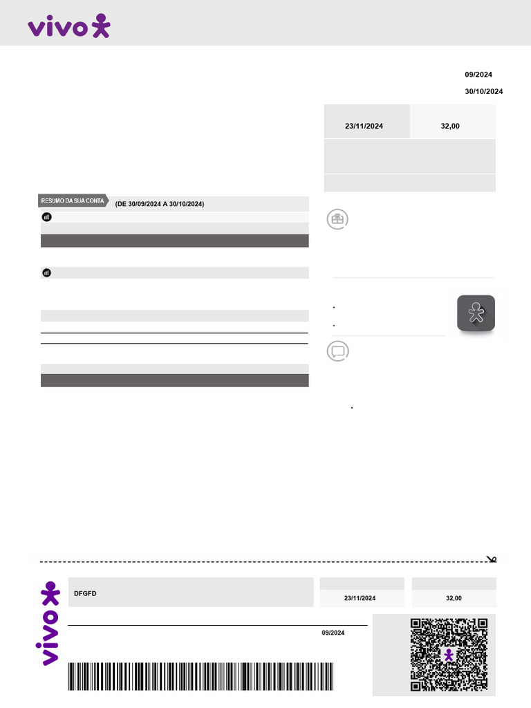 Conta Vivo DFGFD 23 11 2024 | PDF