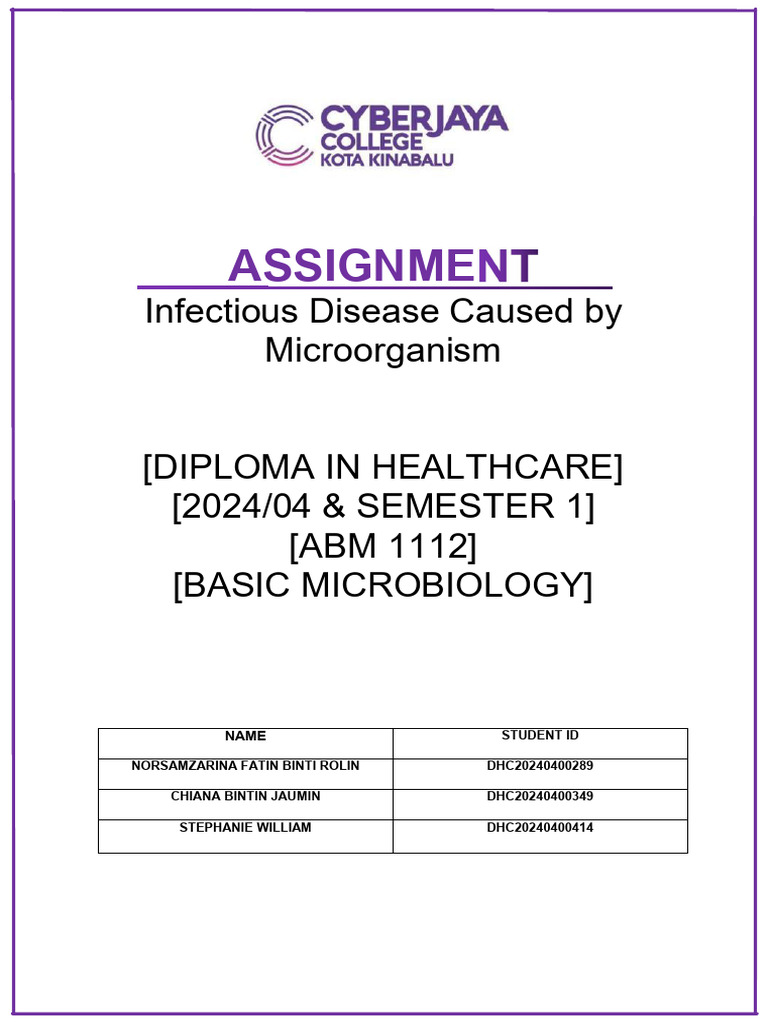 ASSIGNMENT ABM 1112 Chickenpox | PDF | Infection | Virus