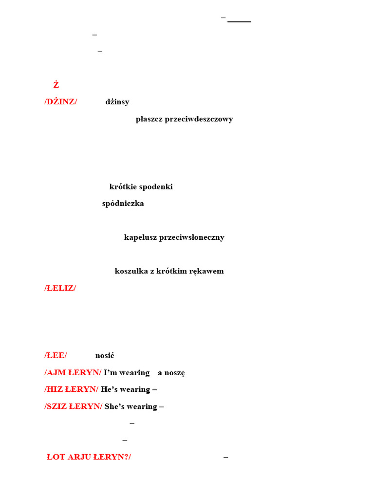 NEA 2 Unit 8 Slownictwo | PDF