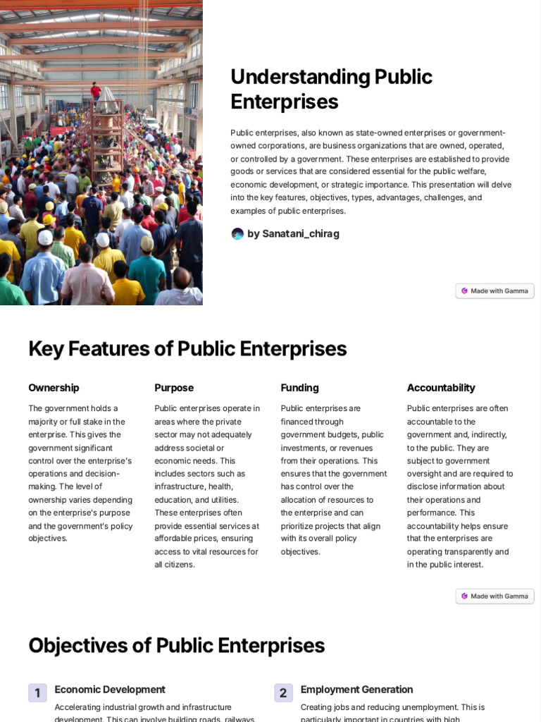 Understanding Public Enterprises | PDF | State Owned Enterprise ...