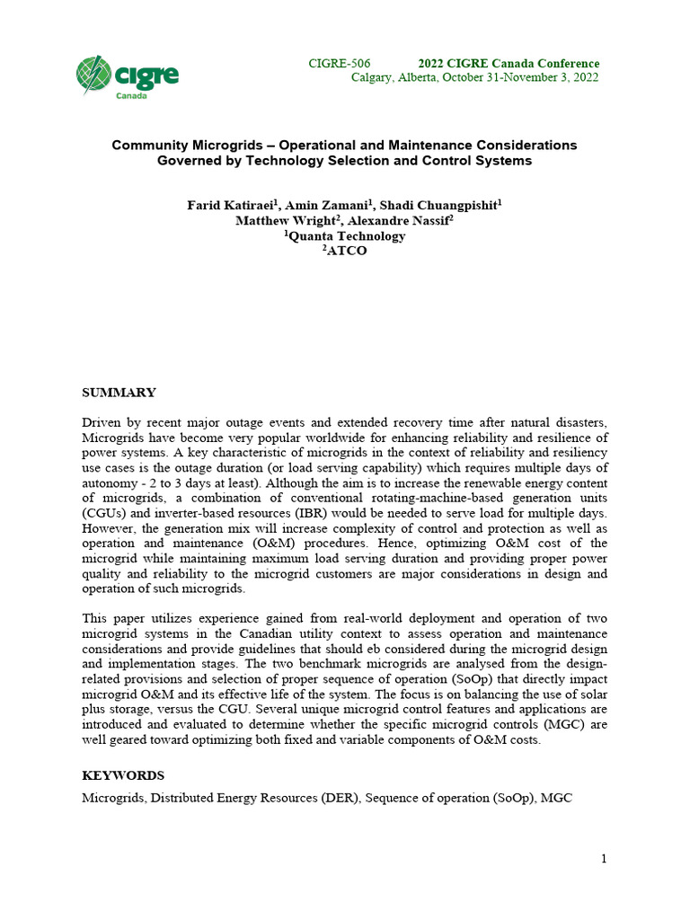 paper_506 | PDF | Electrical Grid | Distributed Generation