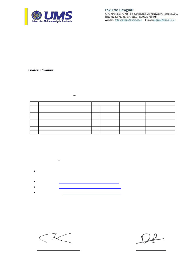 Surat Pemberitahuan RAB KKL 1 2024 | PDF