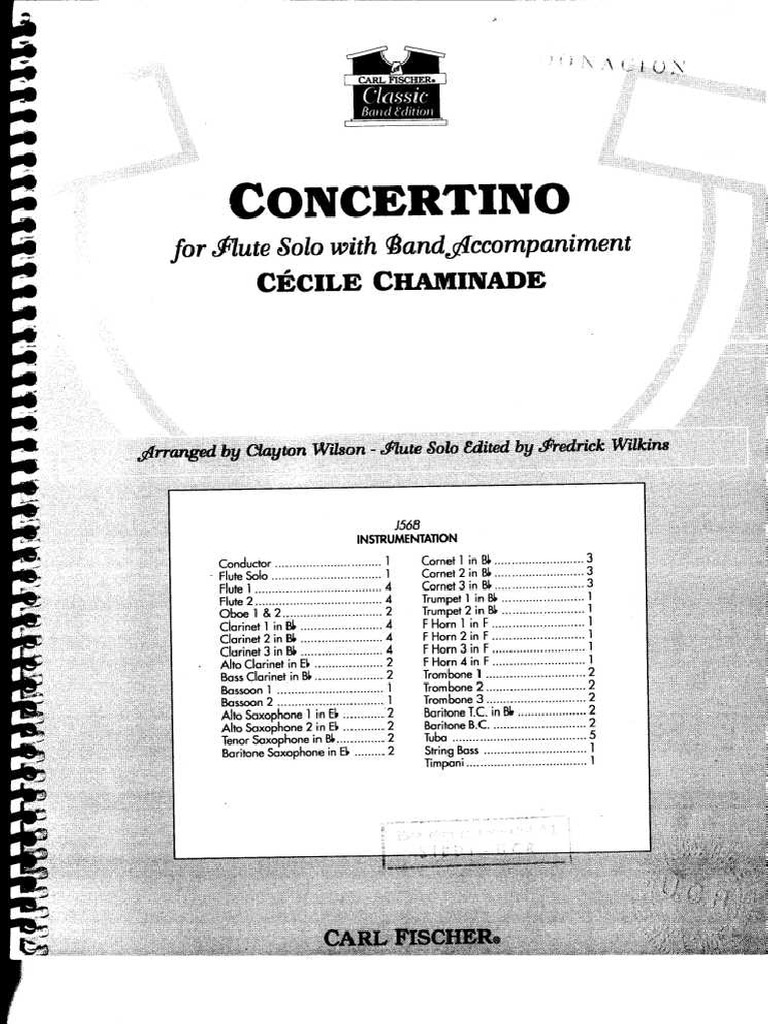 Concertino For Flute | PDF