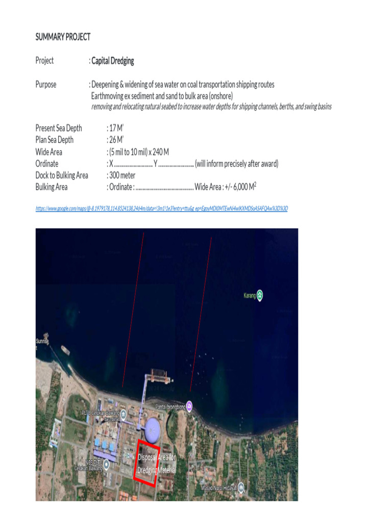 Capital Dredging Project Overview | PDF