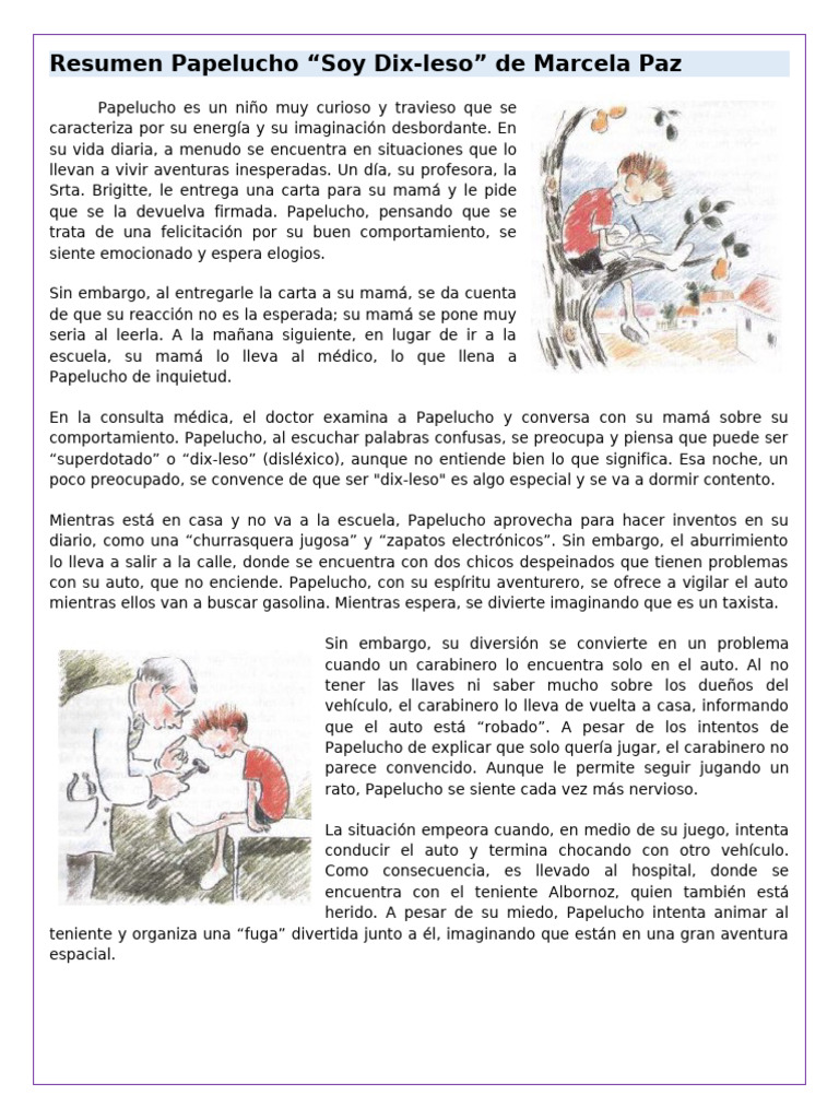 Resumen Papelucho | PDF