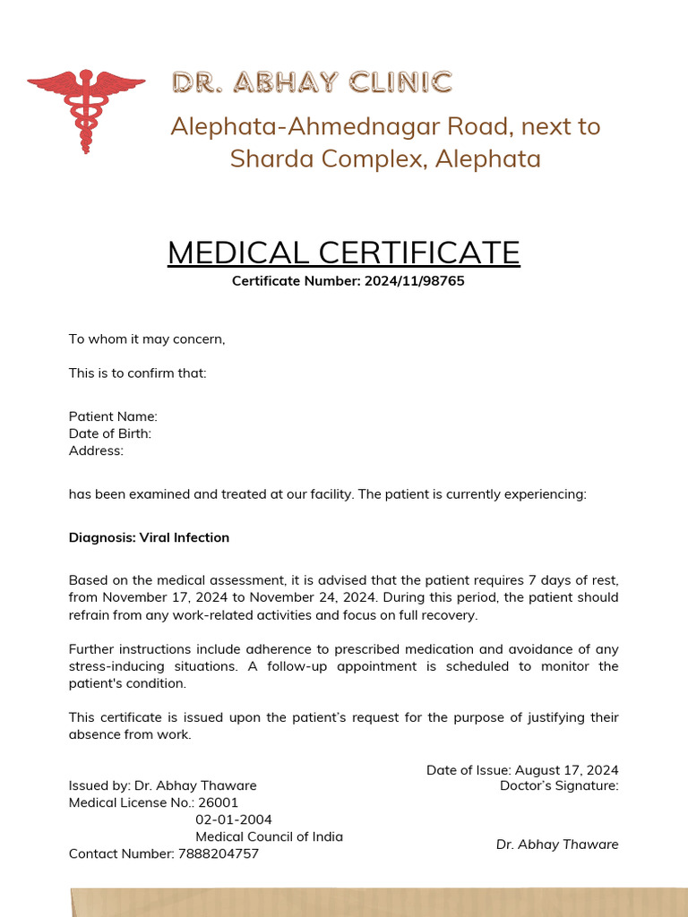 Medical Certificate - 20241118 - 195410 - 0000 | PDF