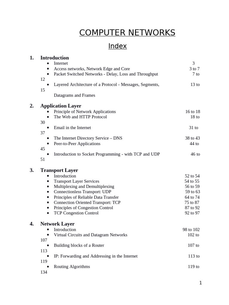 Computer Networks Overview and Protocols | PDF | Computer Network | Domain Name System