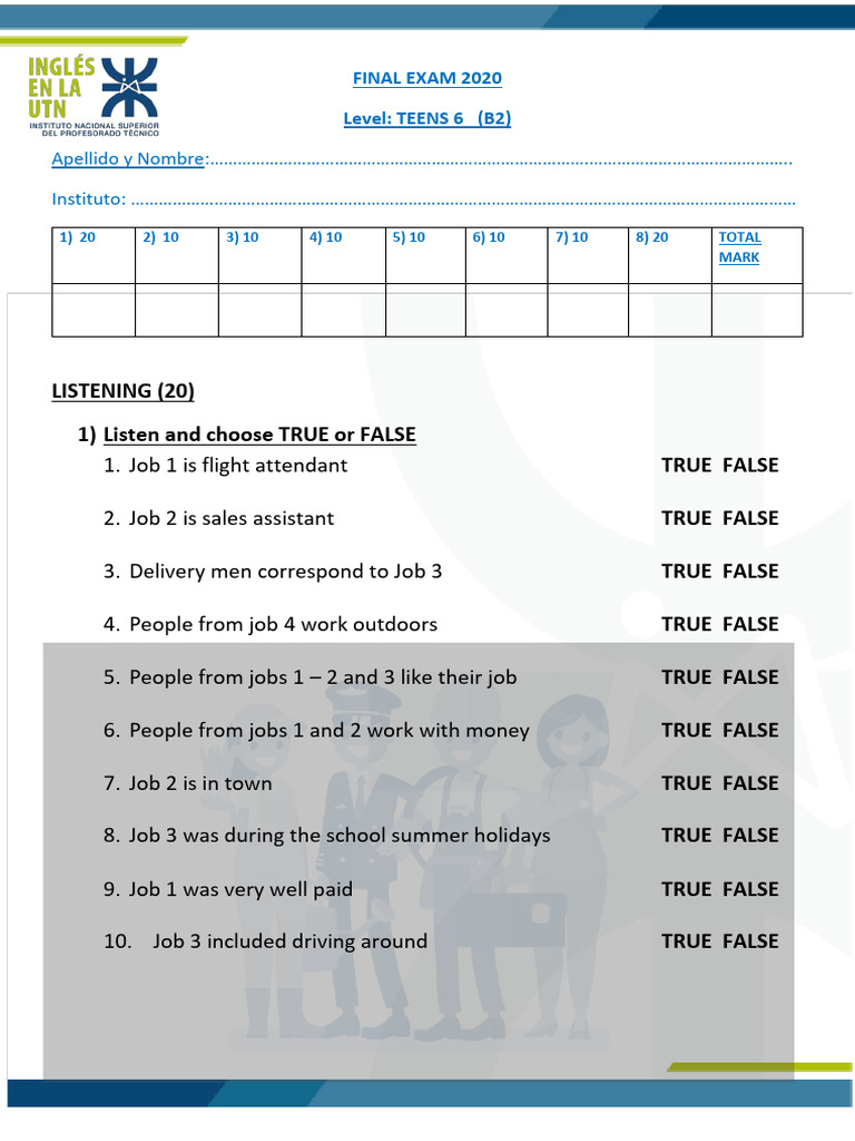 2020 B2 Teens Final Exam Document | PDF | Socrates