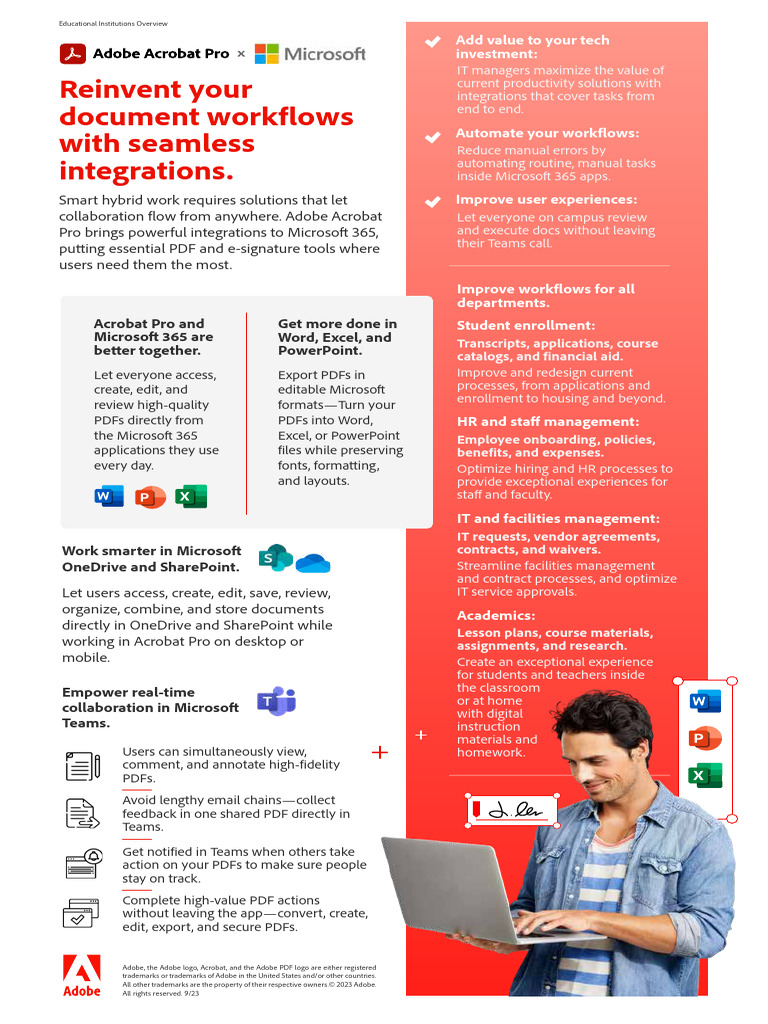 Adobe Acrobat+Microsoft Datasheet | PDF | Application Software | Computing