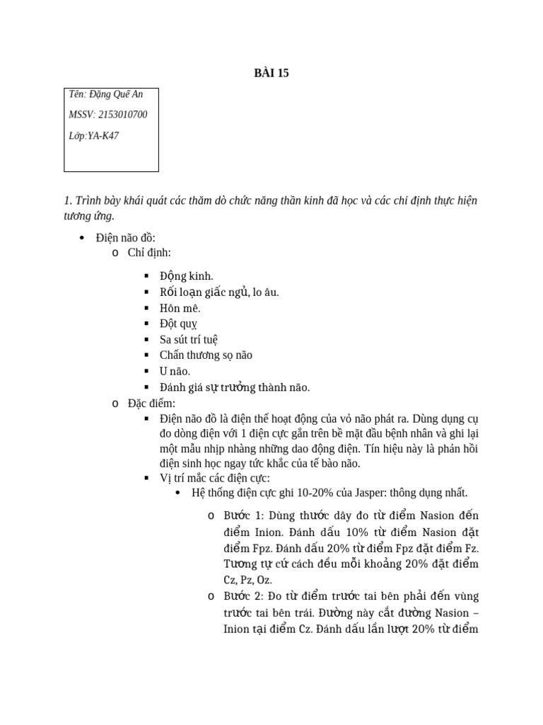Bài 15 - BTCN | PDF