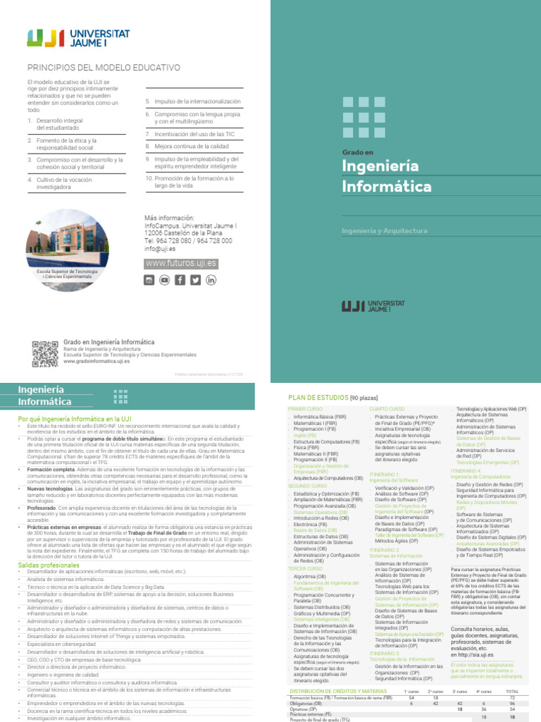 Grau en Enginyeria Informa - Tica - ES - WEB | PDF | Informática | Software