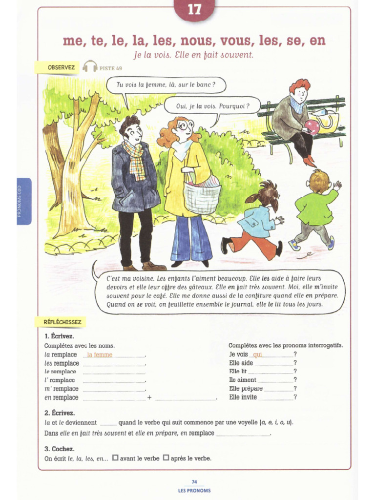 Les Pronoms Compléments | PDF