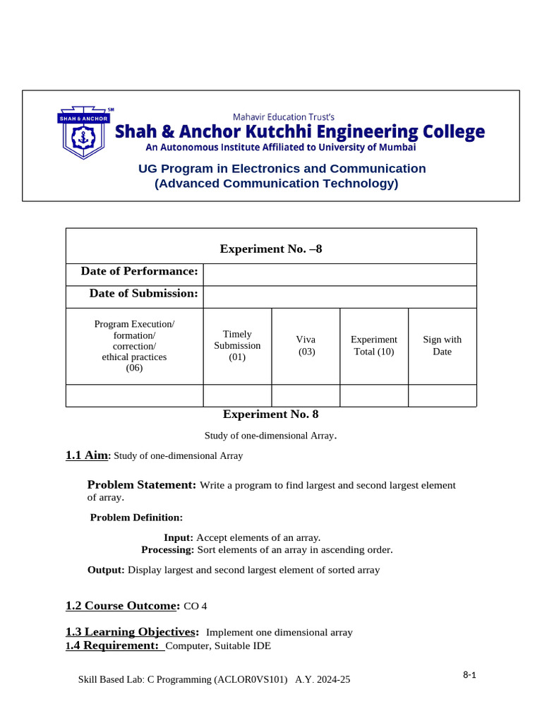 Exp8 | PDF | Data Type | Algorithms And Data Structures