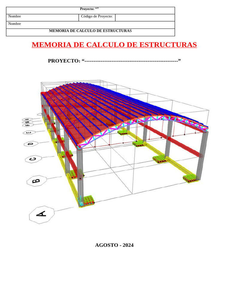 Memoria de Calculo de Estructuras | PDF | Fundación (Ingeniería) | Braguero