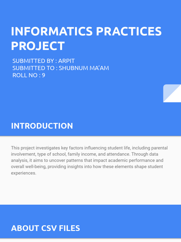 Ip Project | PDF | Comma Separated Values | Computer Programming