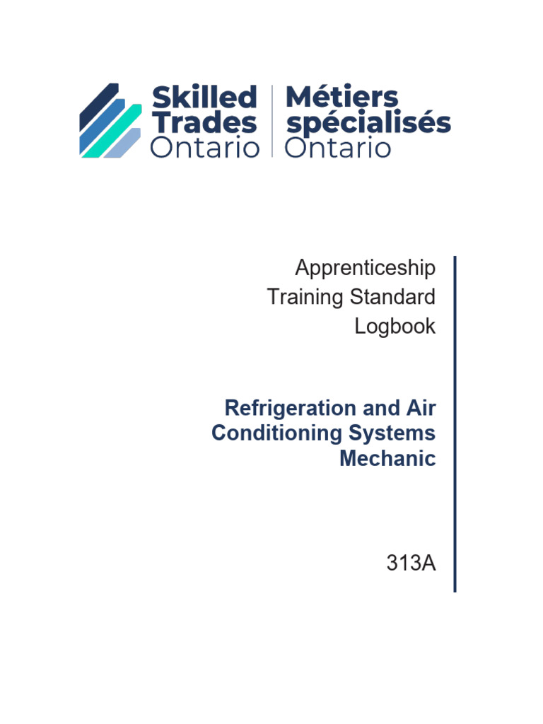 313A Apprenticeship Standard Logbook | PDF | Chlorofluorocarbon ...