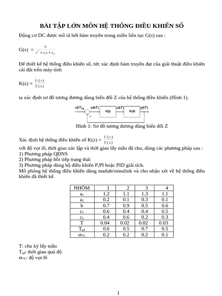 BaiTapLon DKS Nhom1 | PDF