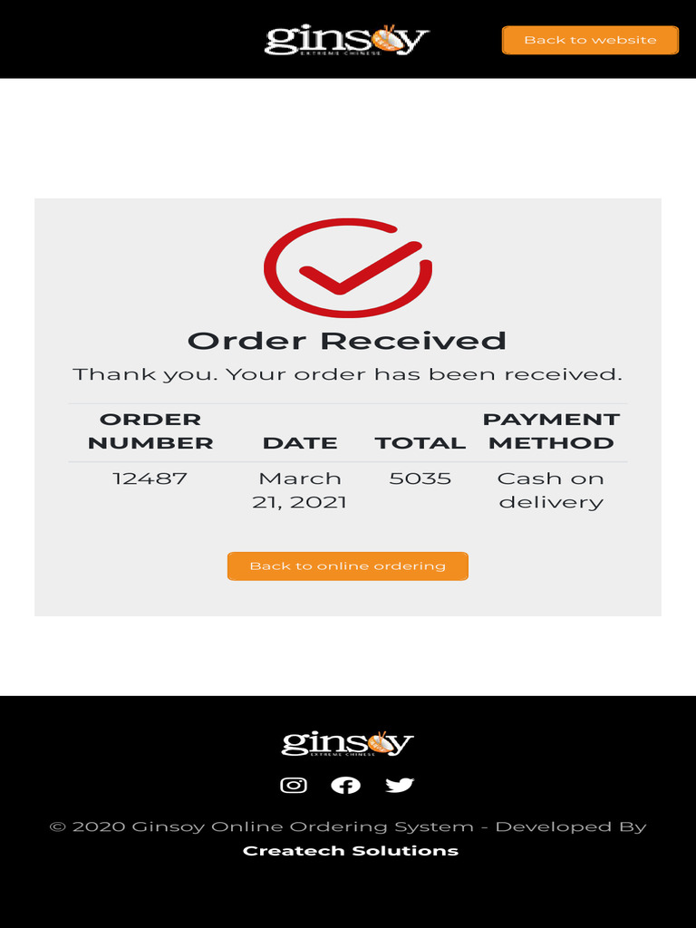 Ginsoy - Menu & Ordering | PDF