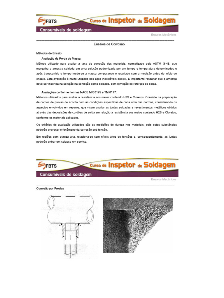 Ensaios Mecanicos e Macrograficos - Ensaio - de - Corrosao | PDF | Corrosão | Dureza