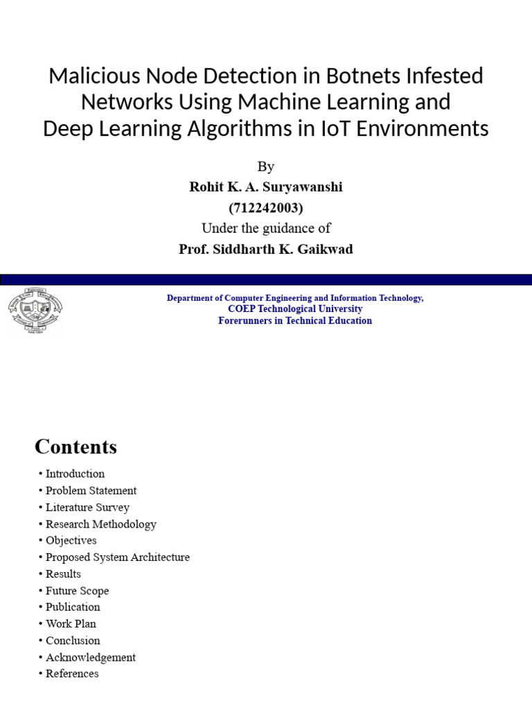 MTech Final Presentation-1 | PDF | Internet Of Things | Machine Learning MTech Final Presentation-1 | PDF | Internet Of Things | Machine Learning