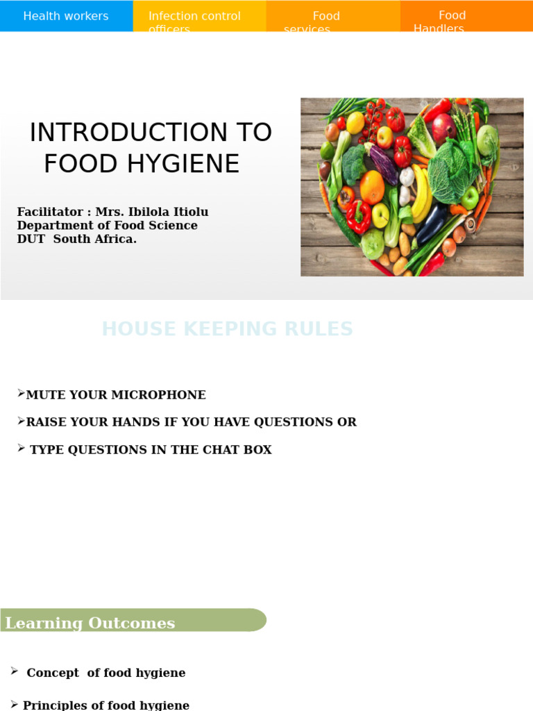Introduction To Food Hygiene PHM | PDF | Foodborne Illness | Food Safety