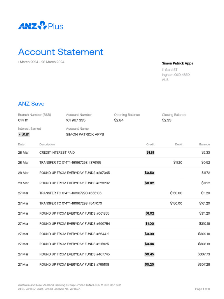 Bank Statement | PDF