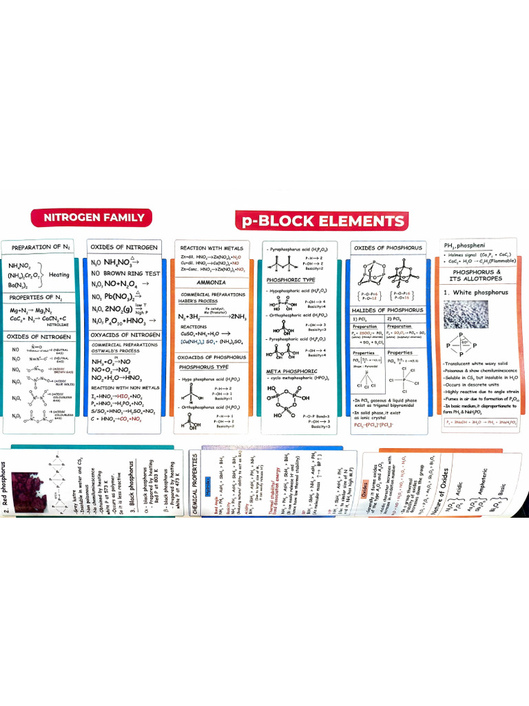 p and d f block | PDF | Chlorine | Phosphorus