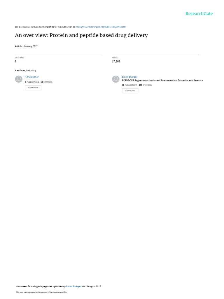 Peptide | PDF | Proteins | Cell Membrane
