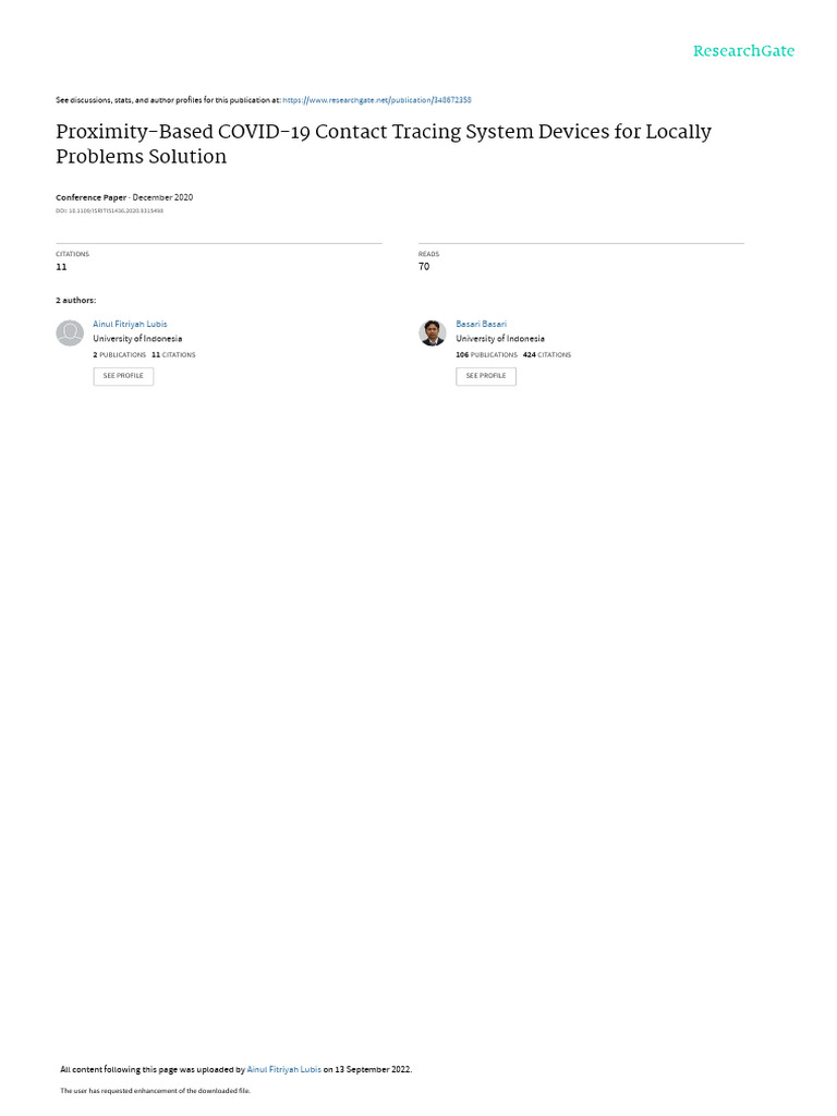 Proximity-Based COVID-19 Contact Tracing System Devices For Locally ...