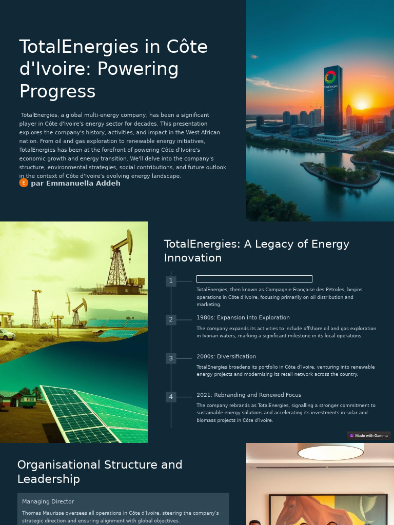 TotalEnergies' Impact in Côte d'Ivoire | PDF | Renewable Energy ...