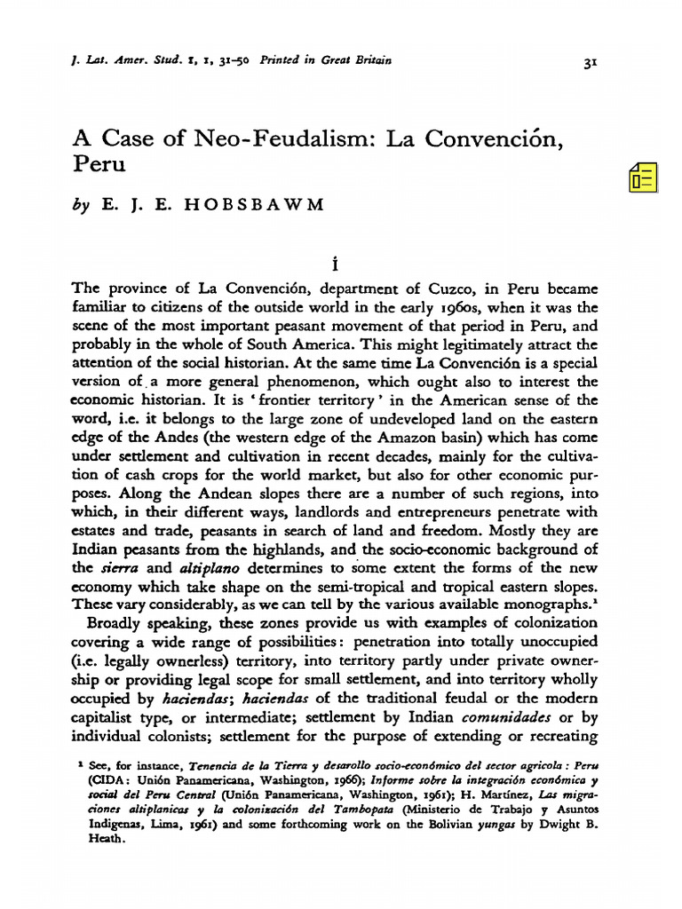 Neo-Feudalism in La Convención | PDF | Leasehold Estate | Serfdom