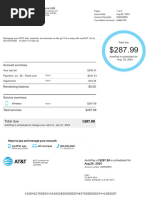 Att Wireless Bill Template | PDF