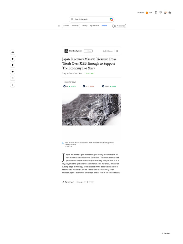 Japan Discovers Massive Treasure Trove Worth Over $26B, Enough To ...