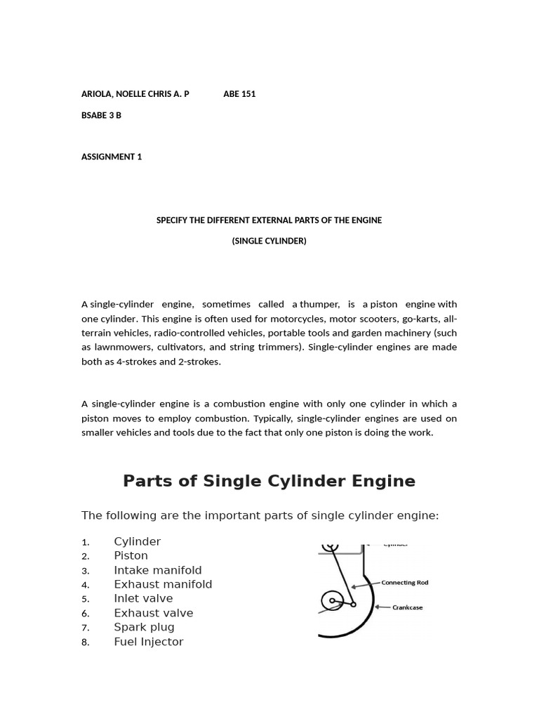 Engine Parts | PDF | Internal Combustion Engine | Fuel Injection