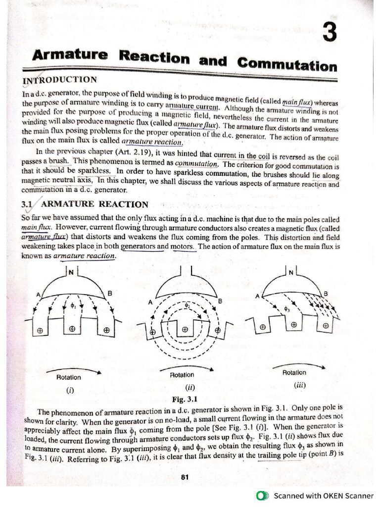 Armature Reaction and Commutation-Compressed | PDF