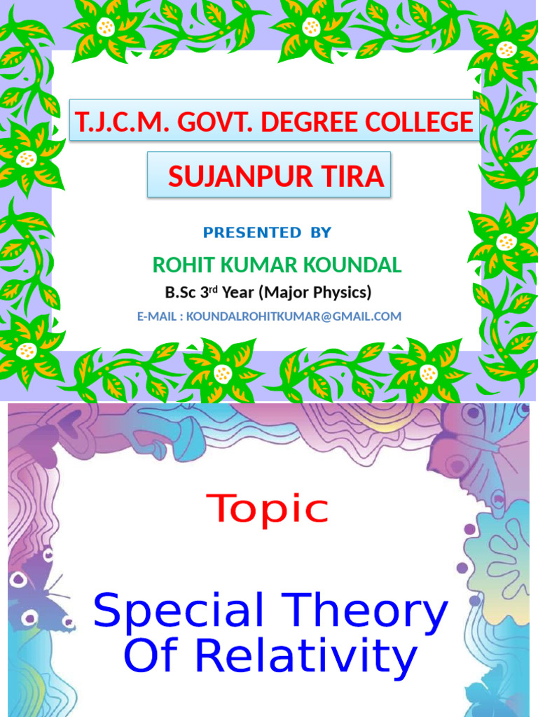 Special-Theory-Of-Relativity (Video Animation) | PDF | Special ...