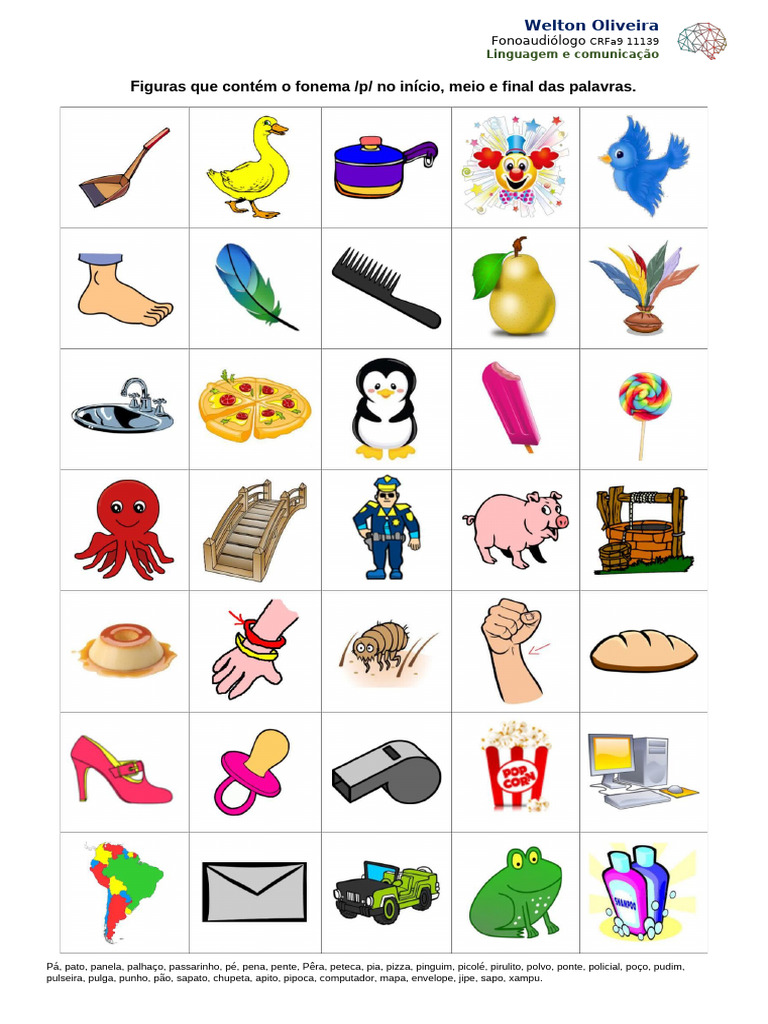 Figuras Fonema P | PDF