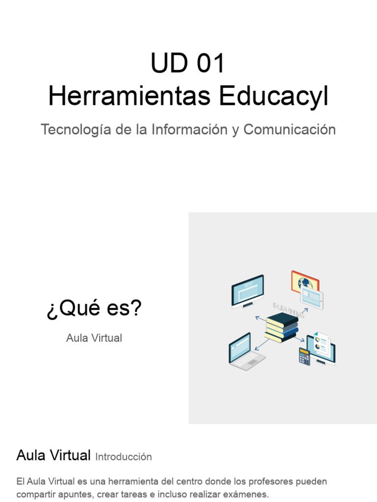 UD01 - Herramientas Educacyl-Aula Virtual | PDF | Red mundial ...