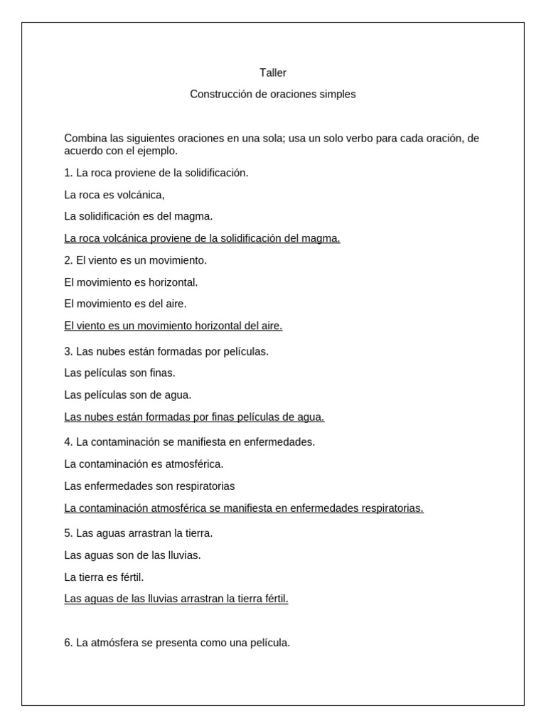 Construccion de Oraciones | PDF | Dom | Helio