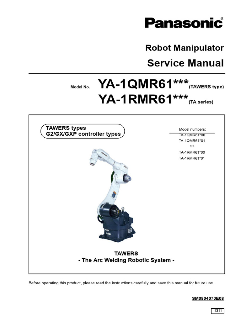 TA-1400 Robot Manipulator Manual | PDF | European Economic Area ...