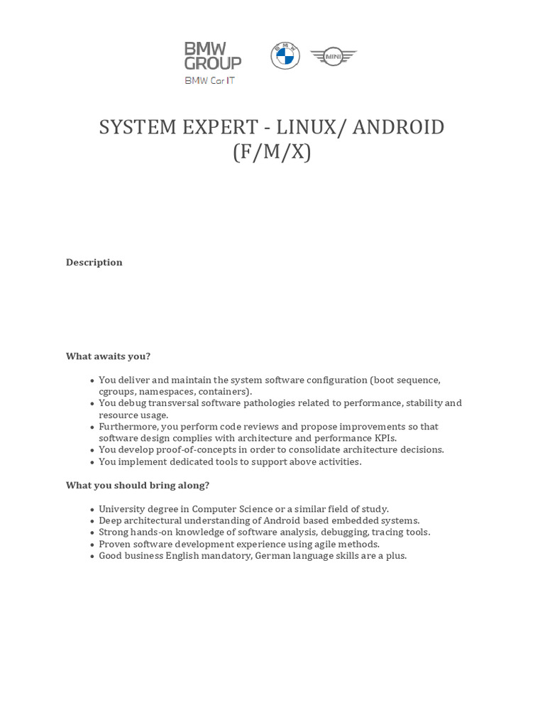 BMW System Expert Linux Android | PDF