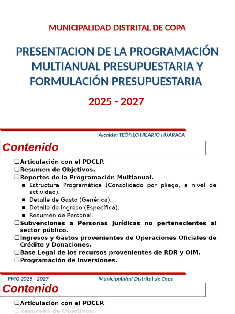 Programacion 2025-2027 | PDF | Economias | Gobierno