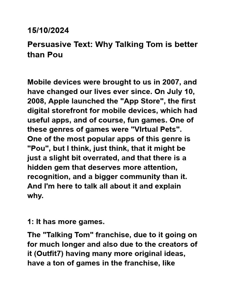 Persuasive Text | PDF | Mobile Software