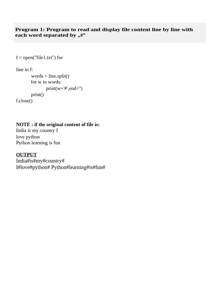 Class-12 Practical Program | PDF | Letter Case | Text File