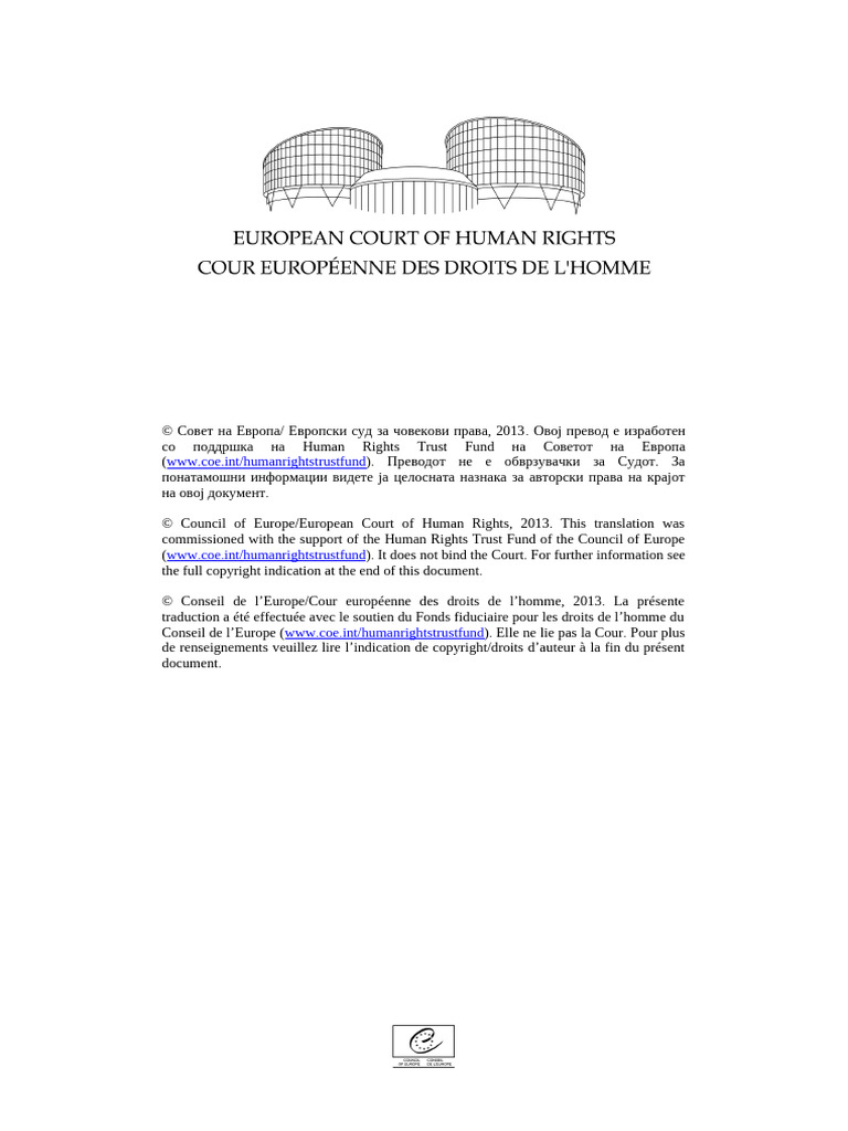 Case of Poghosyan and Baghdasaryan v. Armenia - (Macedonian Translation ...